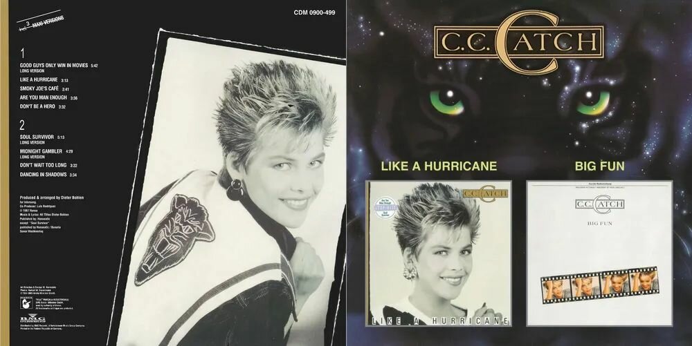 C.C. Catch - Like A Hurricane + Big Fun (CD диск) — фото 1