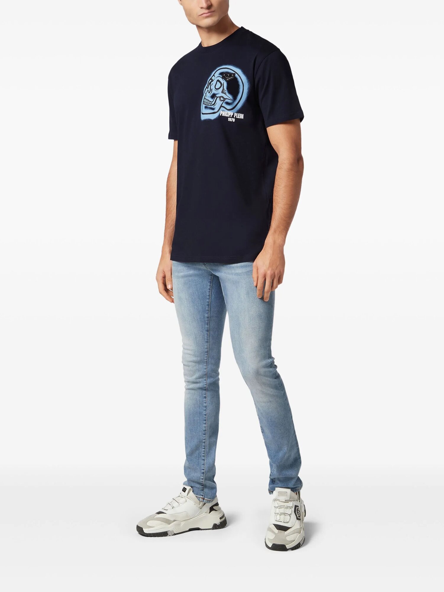Футболка PHILIPP PLEIN Skull, размер XXL, синий — фото 1