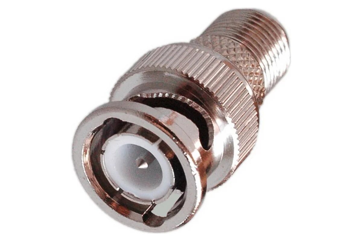 Pro Legend PL2345 переход BNC штекер на F гнездо металл корпус адаптер для коаксиального кабеля