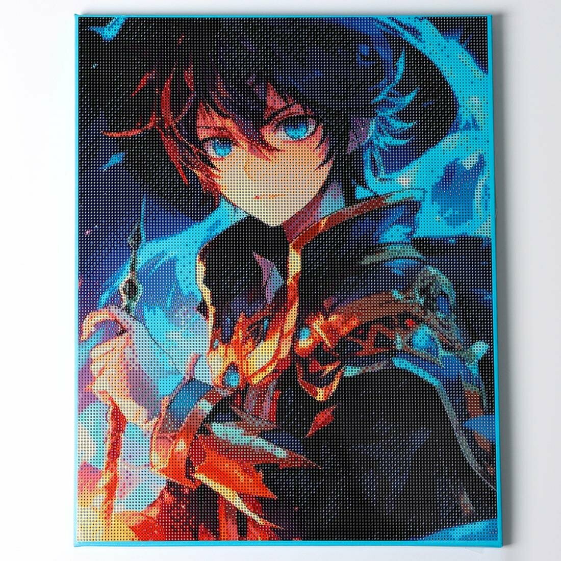 Алмазная вышивка полное заполнение "Самурай", на раме, 40*50 см