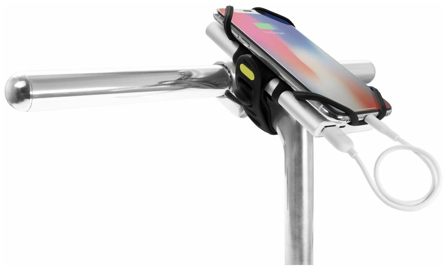 Держатель для телефона на вынос, для велосипеда, электросамоката, силиконовый, BIKE TIE PRO PACK, 4.0"-6.5" чёрный.