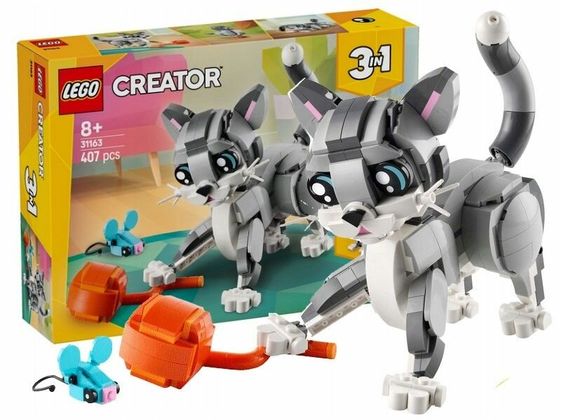 Конструктор LEGO Creator 3 в 1 - Непослушный озорной кот - Лего Креатор 31163
