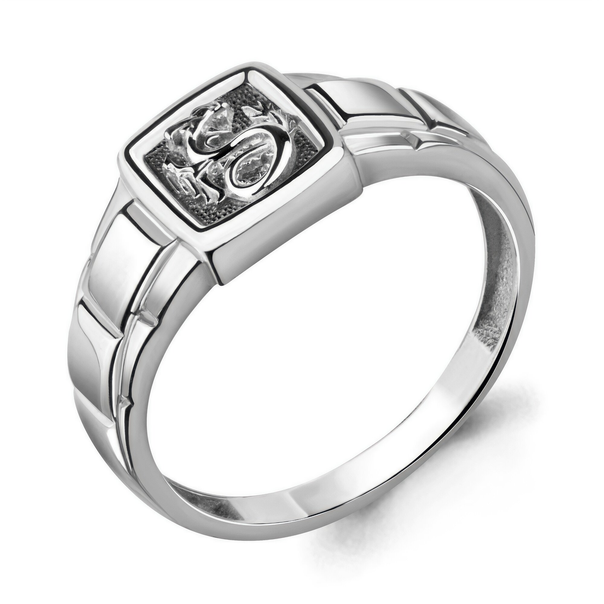 Печатка, серебро, 925 проба, родирование