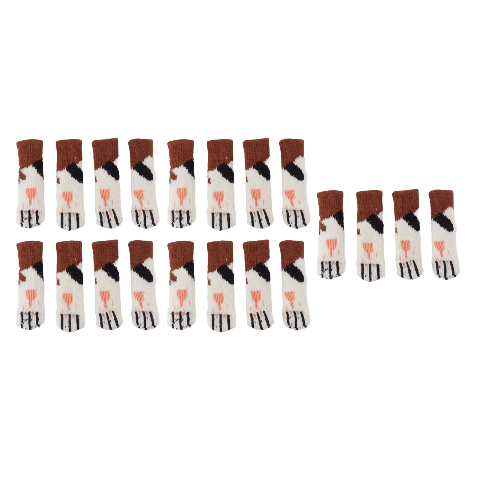 Утолщенные защитные чехлы для ножек мебели, 20 шт. Чехлы для ножек стола с рисунком кошачьей лапы, напольные защитные чехлы 7-18 см для ножек стула, сверхмощные, защитные чехлы для мебели