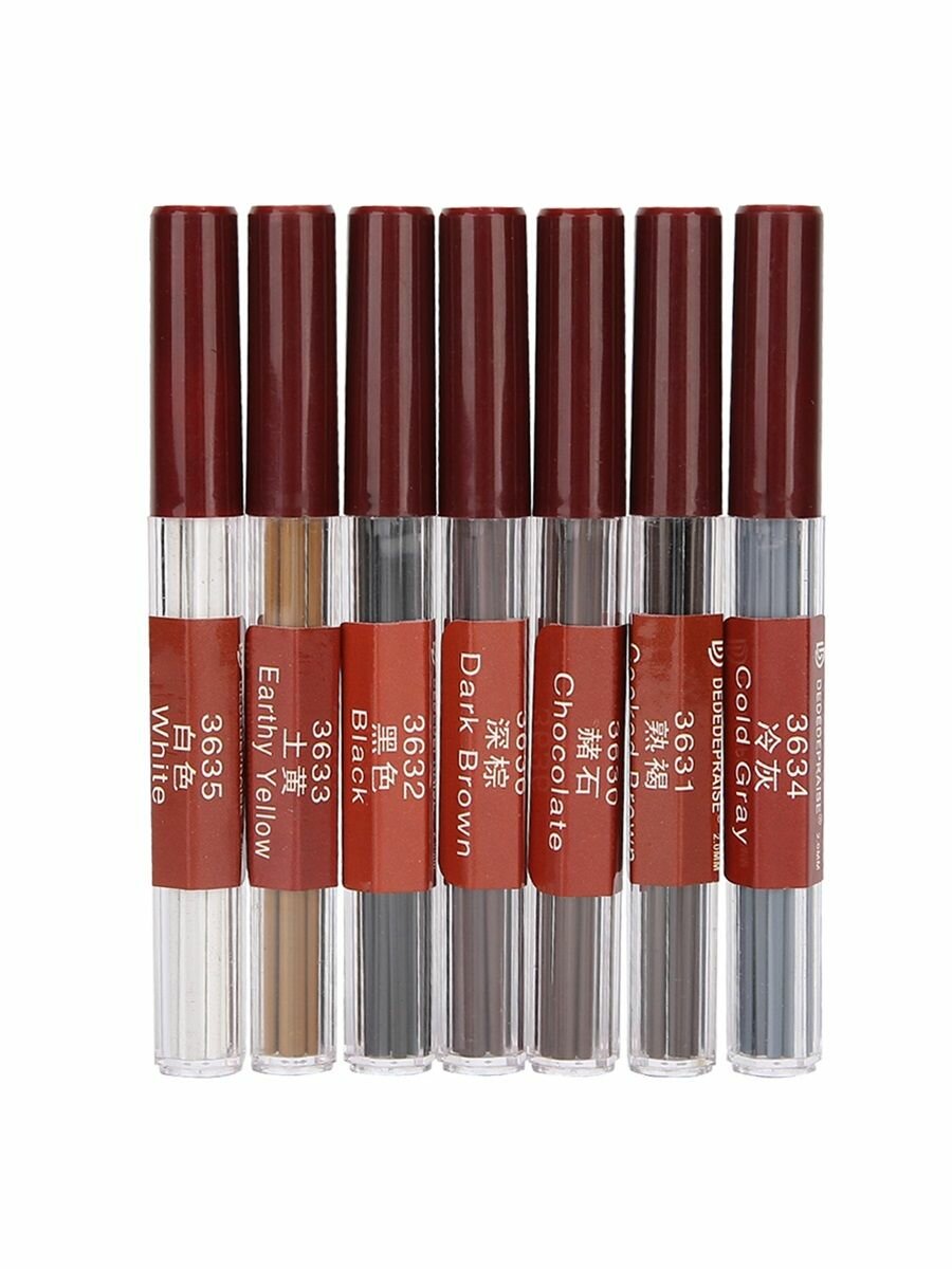 Цветные механические карандаши 2,0 мм, аниме и инженерное проектирование автоматического стержня карандаша, высококачественные художественные принадлежности для рисования и эскизов