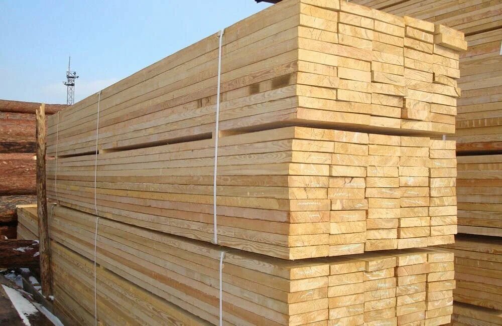 Доска обрезная 40х150х3000 мм