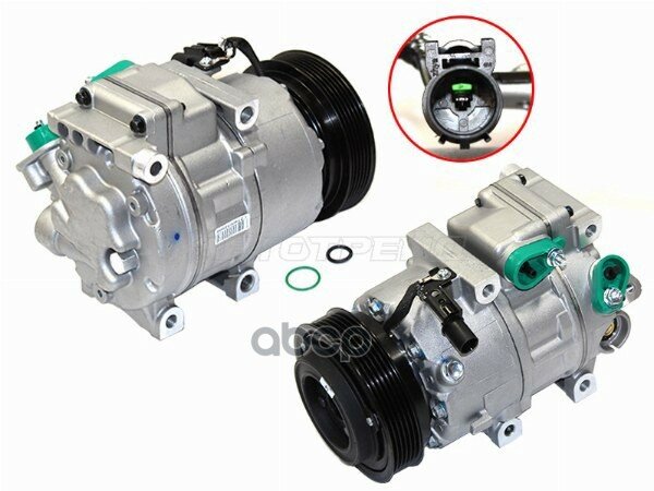 Компрессор кондиционера Hyundai Santa Fe 05-12 Sat арт. ST-HY06-396-0
