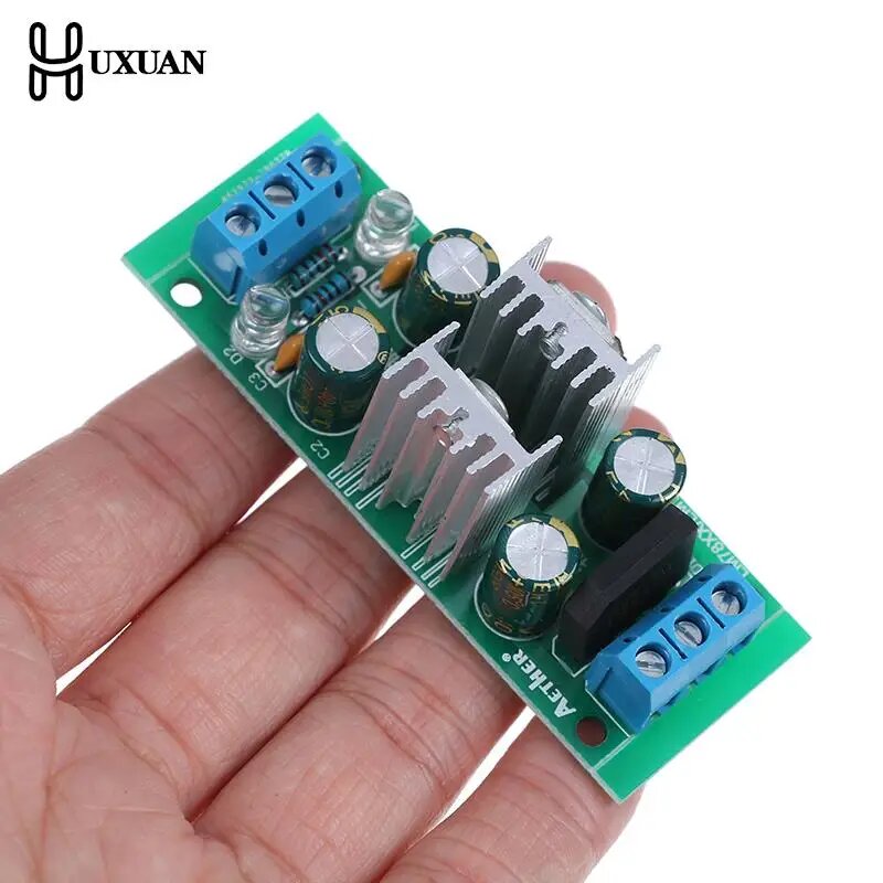 Двойной регулятор напряжения HUXUAN LM7812 + LM7912 12В