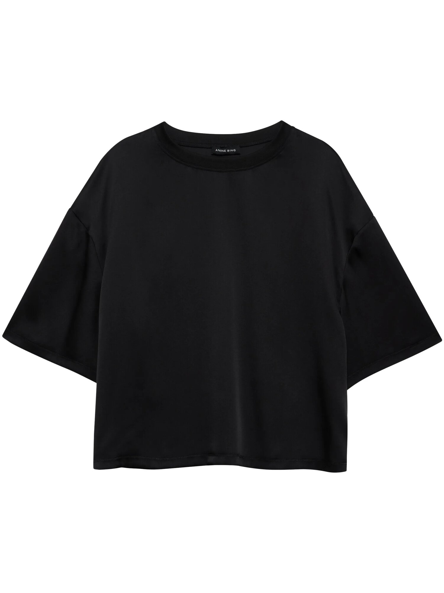 Футболка ANINE BING Imogen, размер XS, black/black