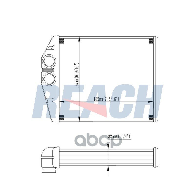 Радиатор Печки Saab 9-3 02- REACH арт. 18-12301