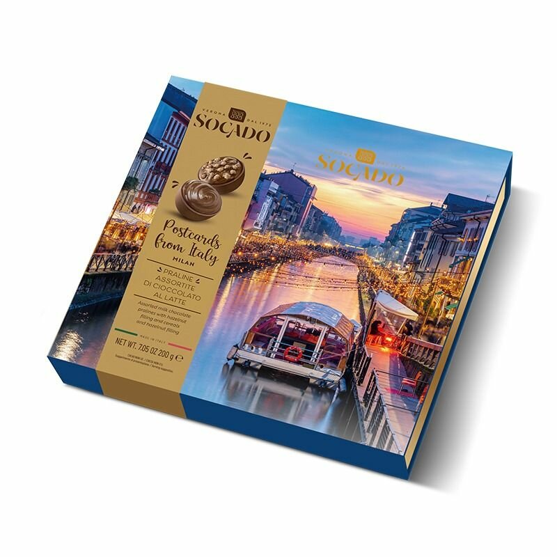 Набор шоколадных конфет Socado Milan пралине, 200 г