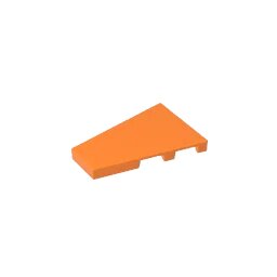 Технические плитки GOBRICKS оранжевые, 2х3, левые, 021