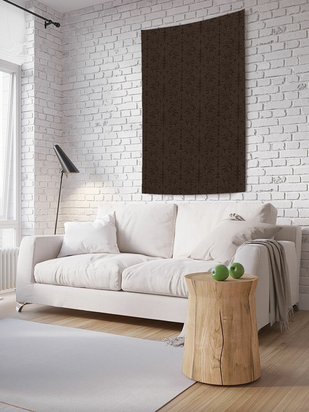 Вертикальное фотопанно на стену JoyArty "Дамасский винтаж", из ткани, 150х200 см