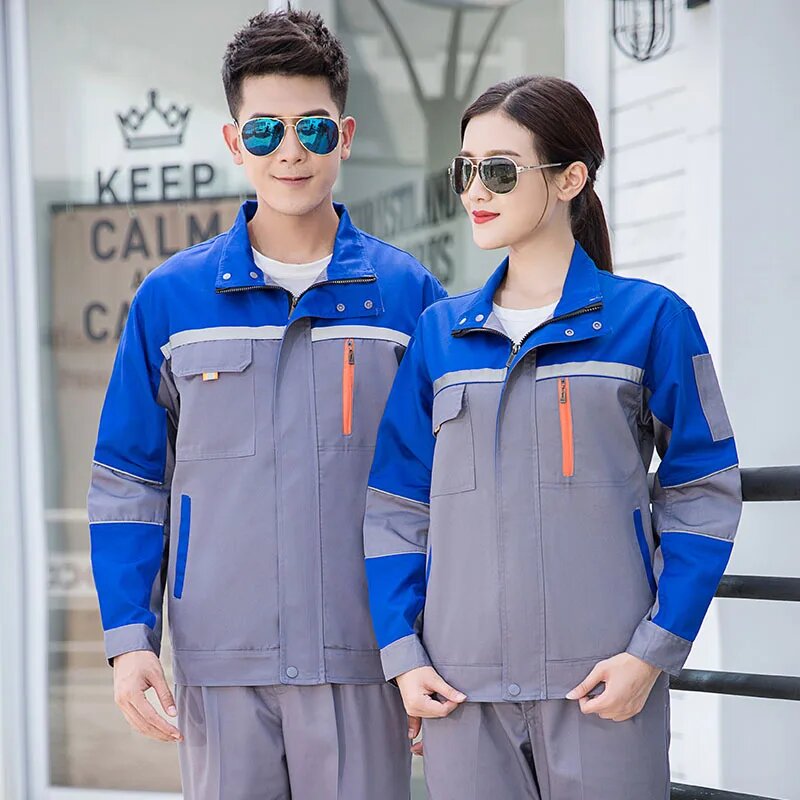 Рабочая одежда DUTRIEUX летняя плотная марля мужчины женщины 180, Синий, Синий