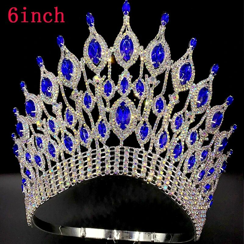 Корона стразовая 6 inch -blue для Miss Universe