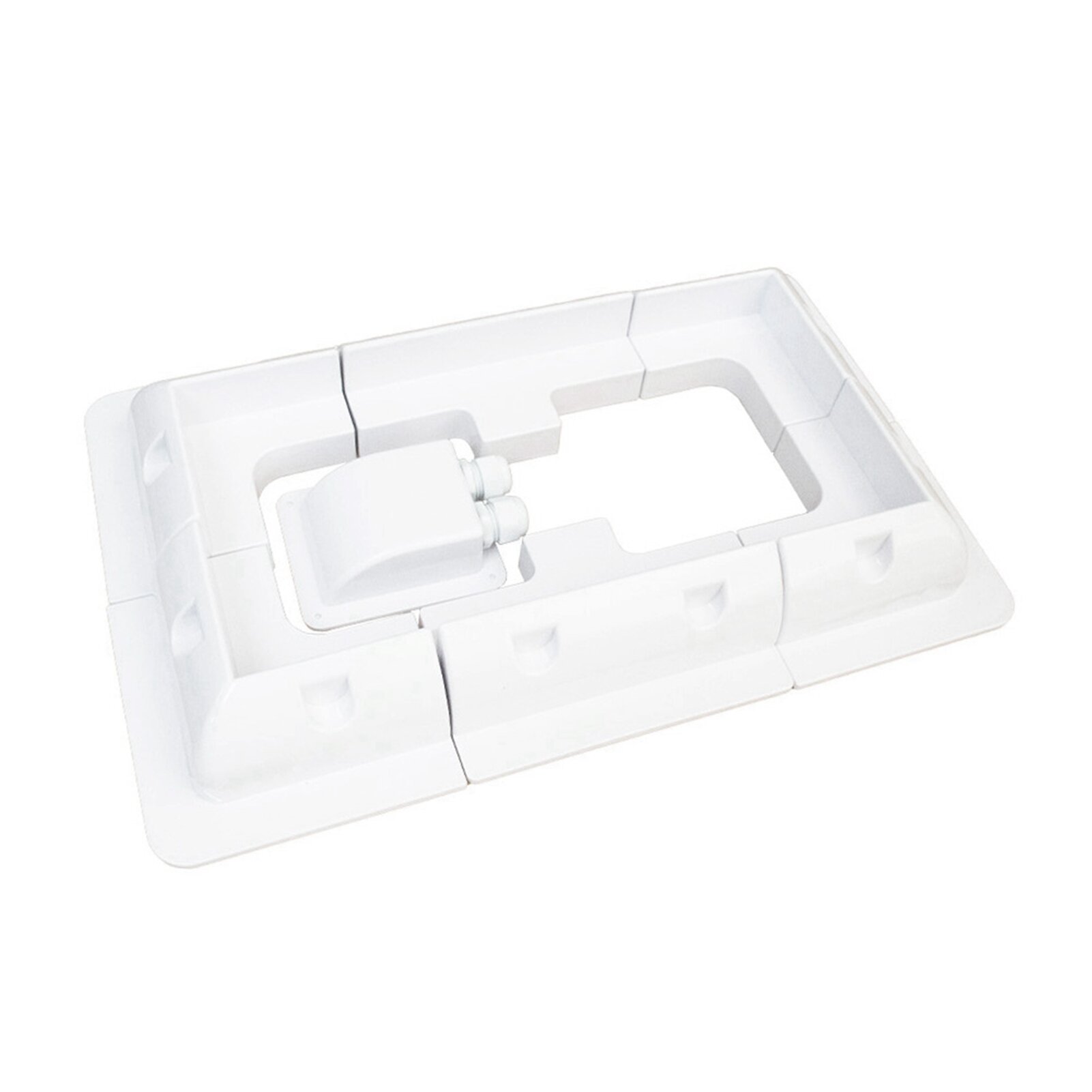 Монтажные кронштейны для солнечных панелей, 7 шт. Комплект для монтажа солнечных панелей на крышу из АБС-пластика для автофургонов, караванов, кемперов, сараев, гаражей, террас, белый