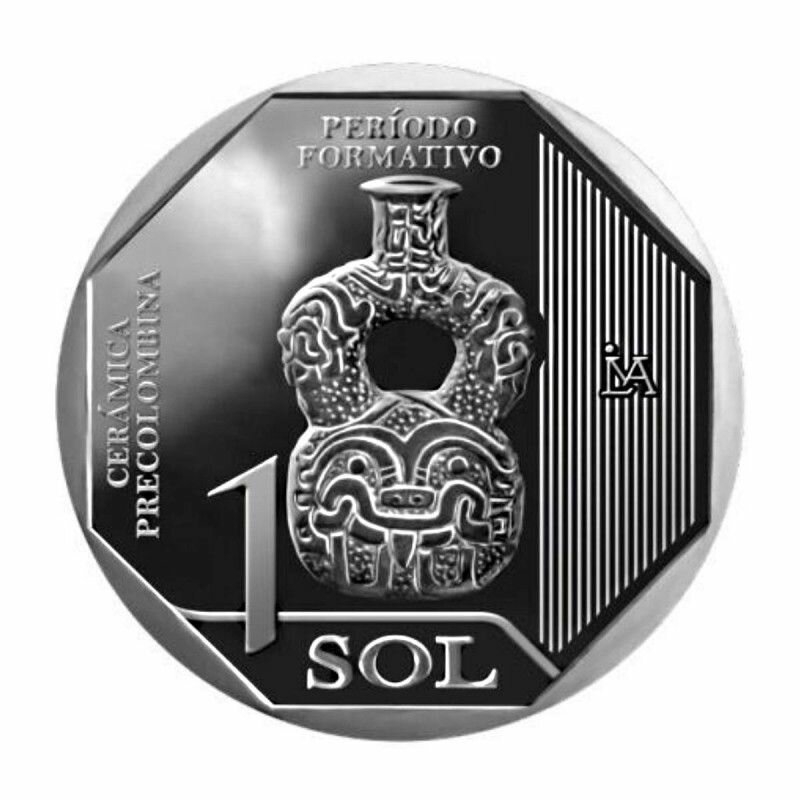 1 соль Перу 2024 года. Керамика доколумбового периода - Период формирования