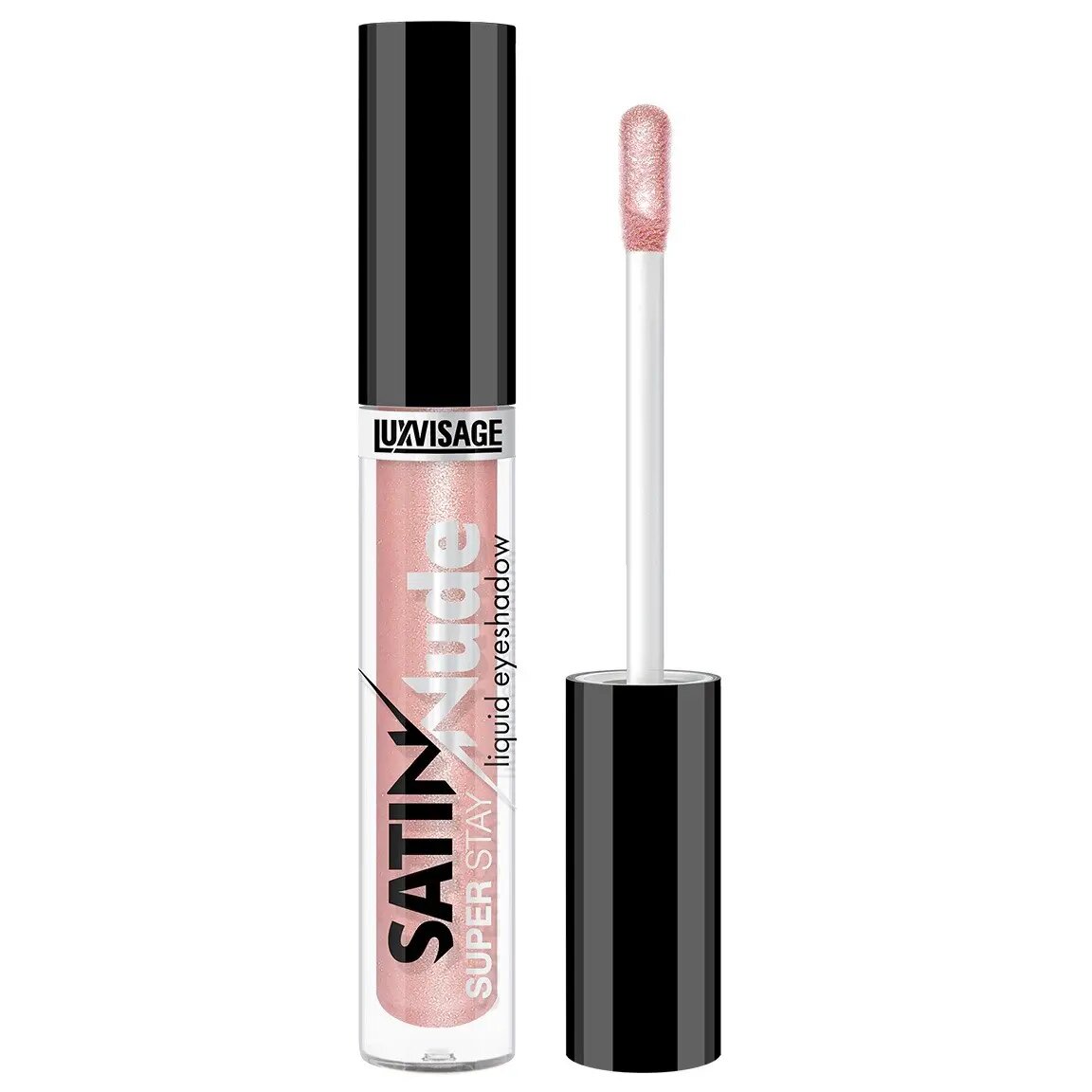 LUXVISAGE Тени для век жидкие SATIN Nude super stay тон 203 Powder Rose 4811329045537
