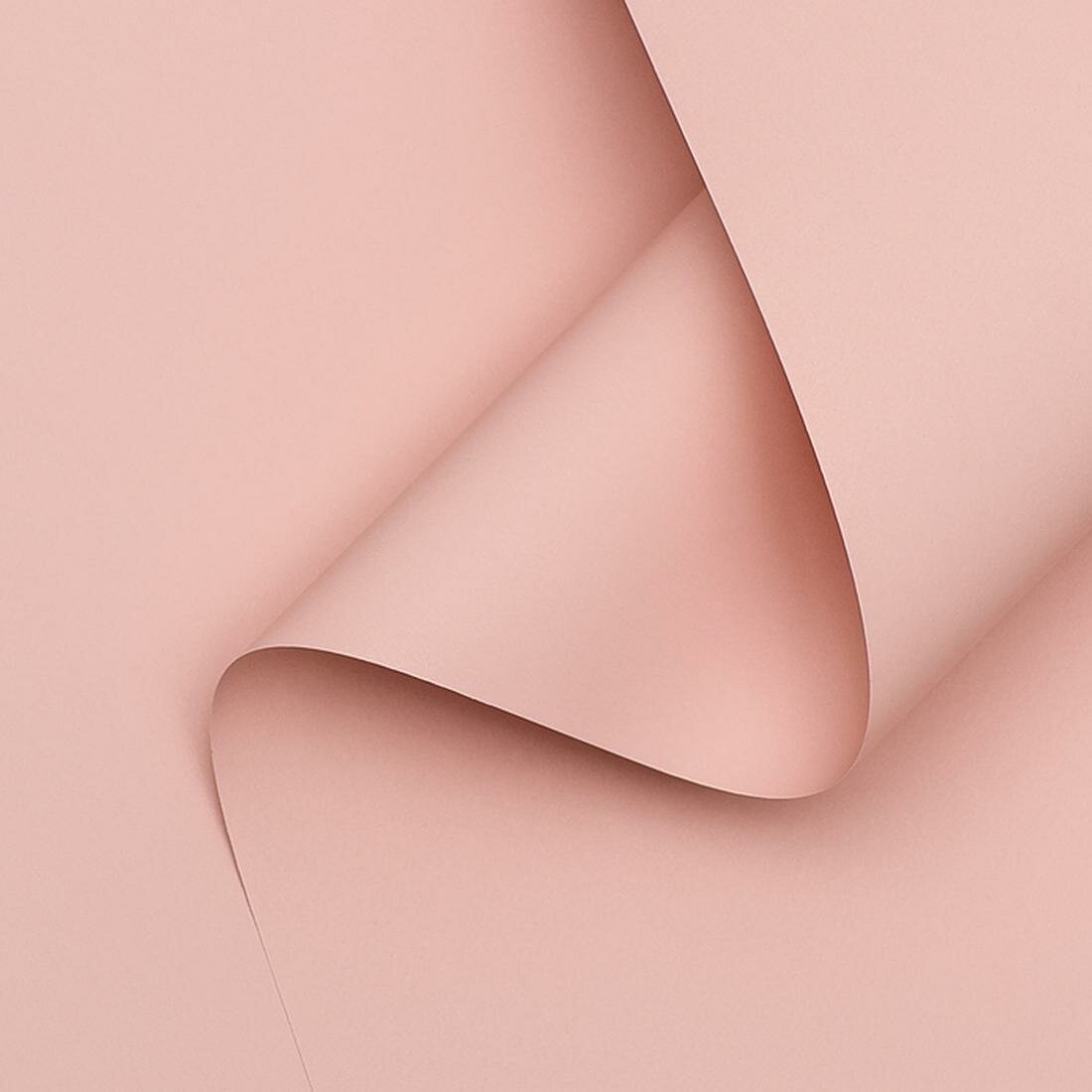 Пленка упаковочная для цветов тонированная, матовая, кремовый, 0,5 х 10 м, 65 мкм