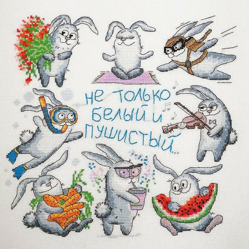 Вышивка Частичная, "Не только белый и пушистый" 27 Linda Марья Искусница (Россия) арт. 07.002.21