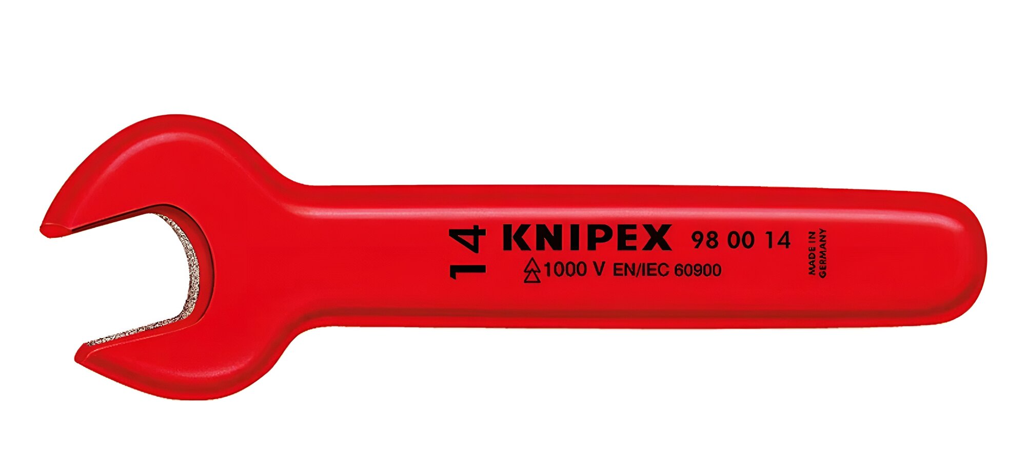 Ключ гаечный рожковый KNIPEX VDE, 10 мм, длина 105 мм, диэлектрический KN-980010