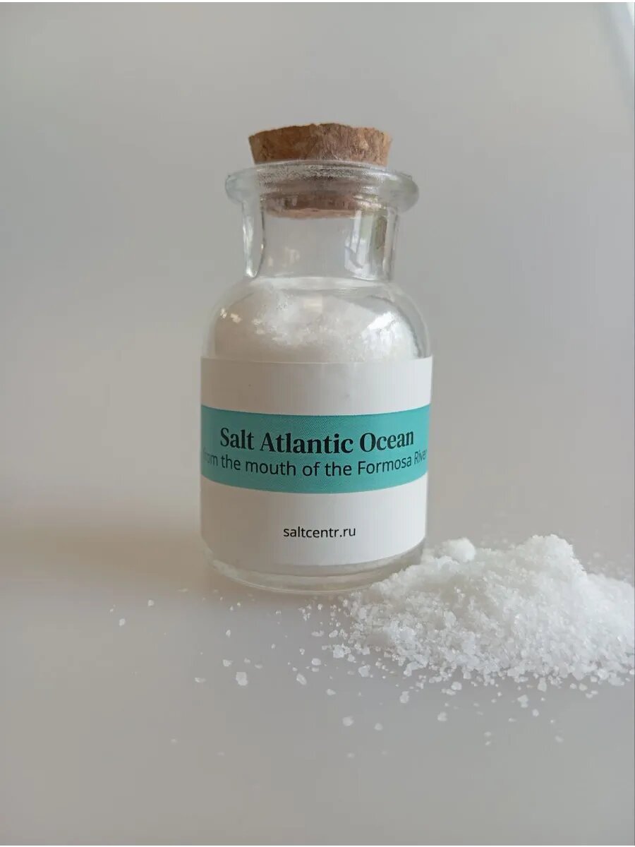 Соль Атлантического океана из устья реки Формоза Saldomar