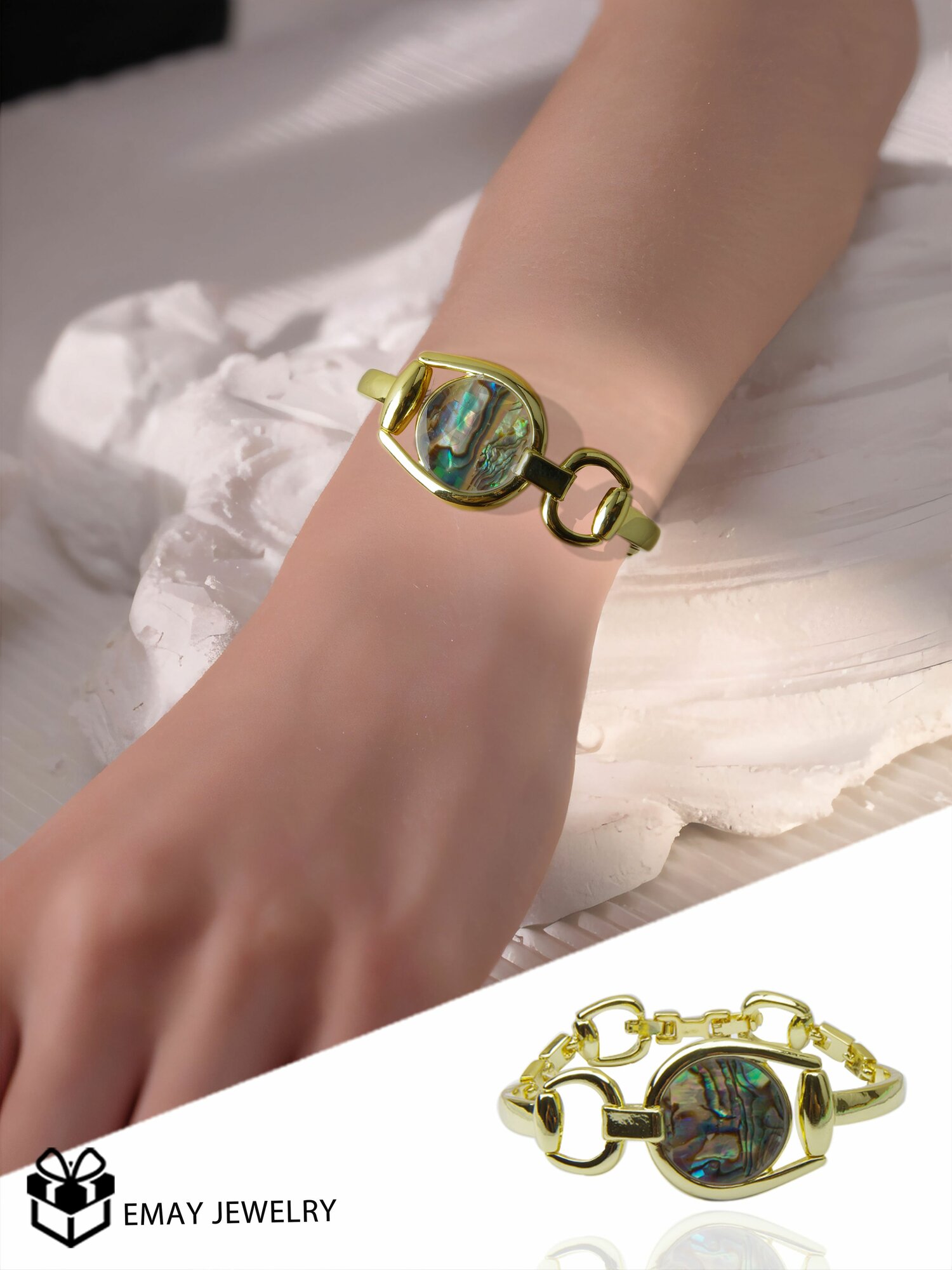 Браслет, искусственный камень