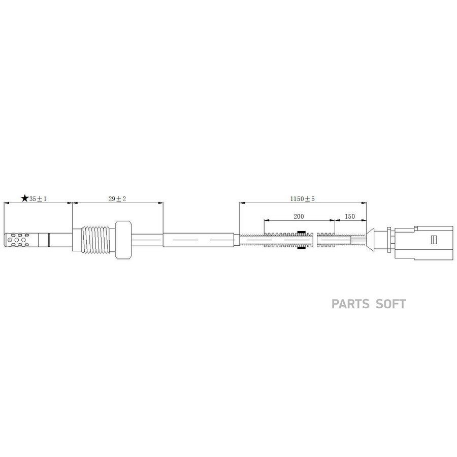 MAGTECHNIC MAG0195OG Датчик температуры выхлопных газов VW Amarok 2.0 TDI/ 2.0 BITDI (2010>) ()