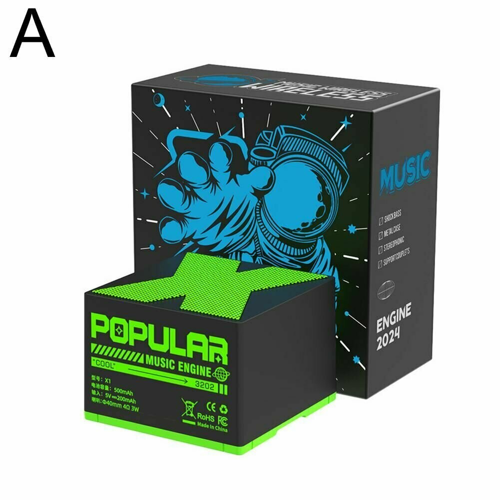 Колонка портативная, Колонка блютуз беспроводная с стереозвуком, Bluetooth 5.3 Мини Акустическая система с микрофоном, Может одновременно подключаться к двум устройствам