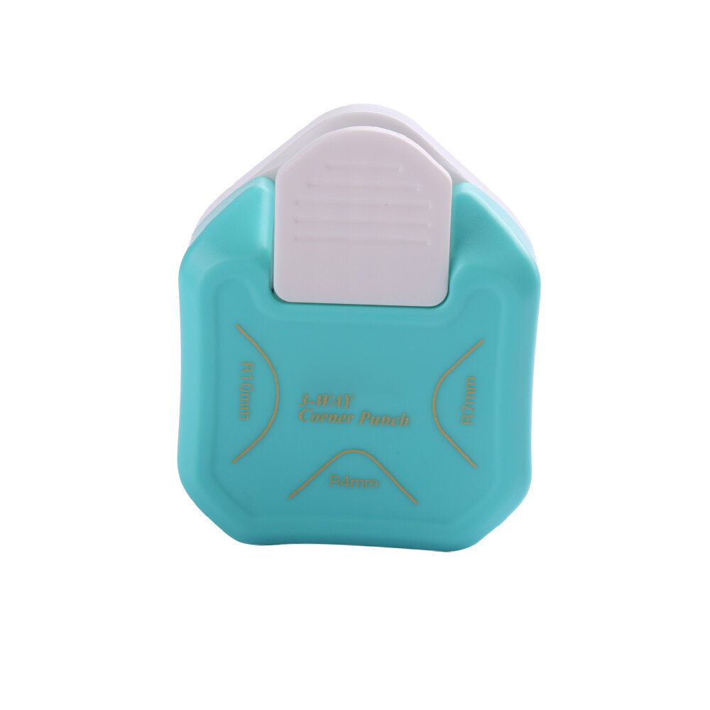 KW-trio 3-в-1 дырокол для закругления углов R4/R7/R10 мм, круглый резак для картона, фотобумаги, ламинирующих пакетов