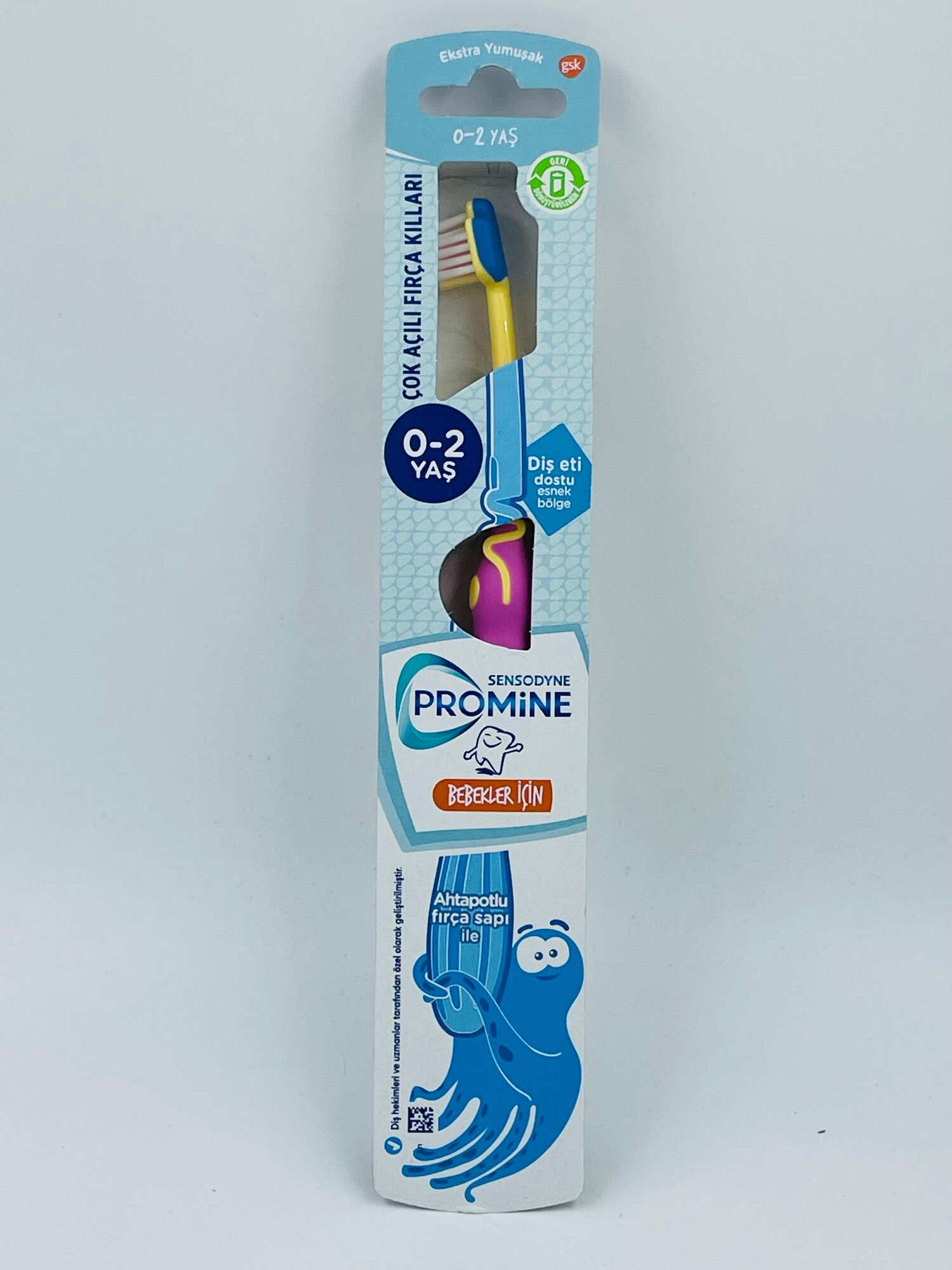 Sensodyne Зубная щетка розовая Promine Extra Soft для малышей от 0 до 2 лет (Германия)
