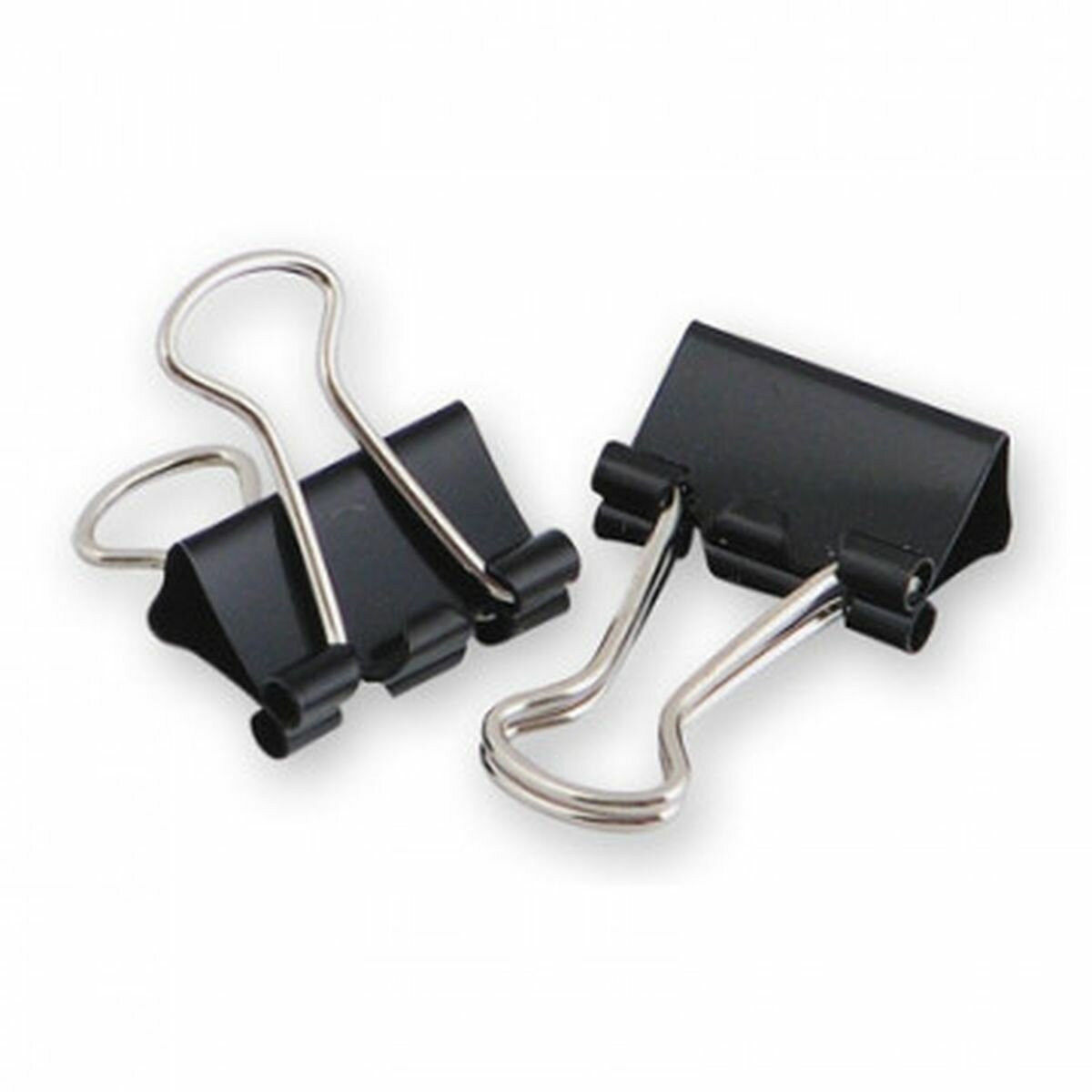 Зажимы для бумаг металлические Комус (15мм, черные) картонная упаковка, 12шт. (258947), 432 уп.