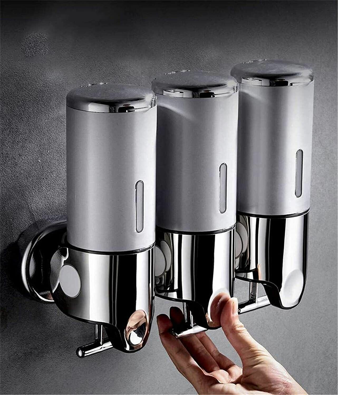 Дозатор Мыла Дозатор Шампуня И Кондиционера, Дозатор для мыла из нержавеющей стали 304