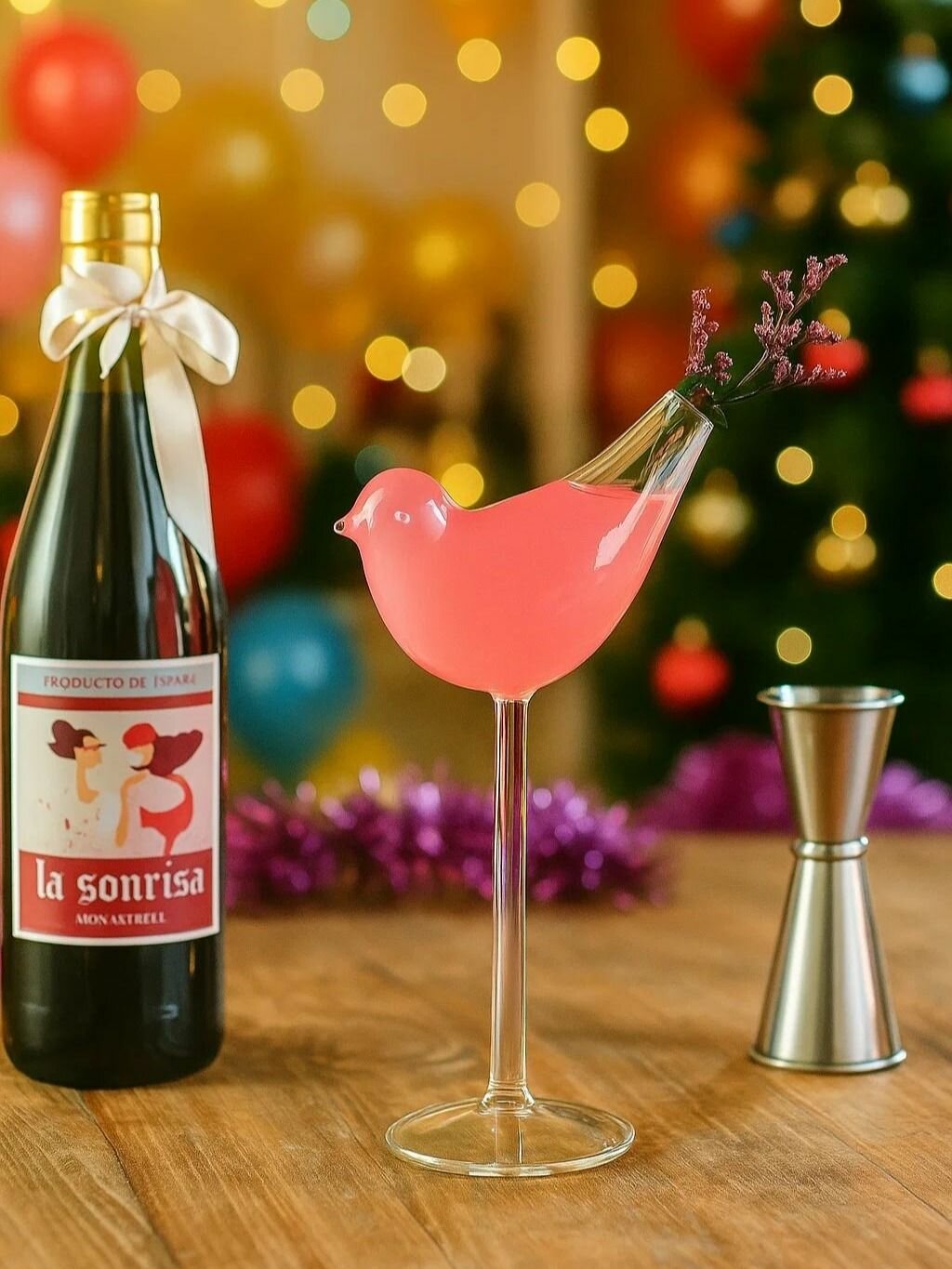 Бокал на ножке коктейльный птица "Cocktail Week" 1 шт, 160 мл.