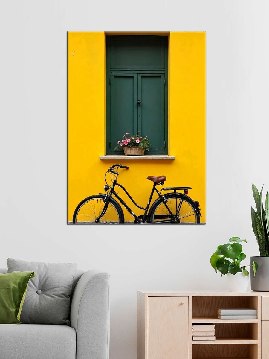 Картина на стену "Велосипеды", 50х70 см