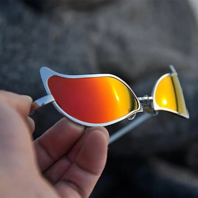 SOWOIOM аниме очки Doflamingo металлические Серебряный, серебристый