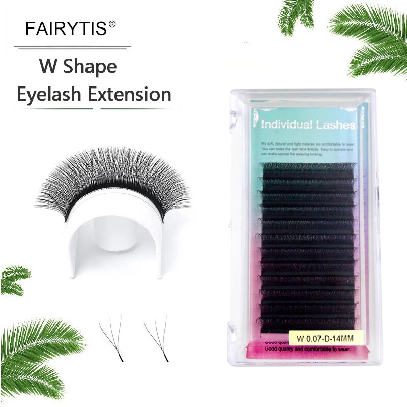 Nакладные ресницы FAIRYTIS 3D C-изгиб 8 мм, 0,07 мм