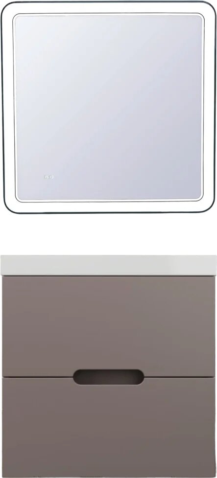 Мебель для ванной комнаты Style Line Матис 60 подвесная, тауп темный