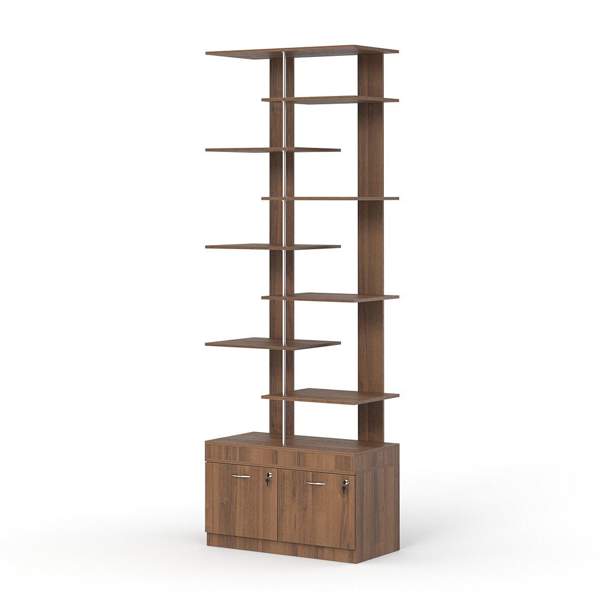 Стеллаж "Куб" №6 с тумбой Т-20, Орех. Производитель товара - компания Westcom.
