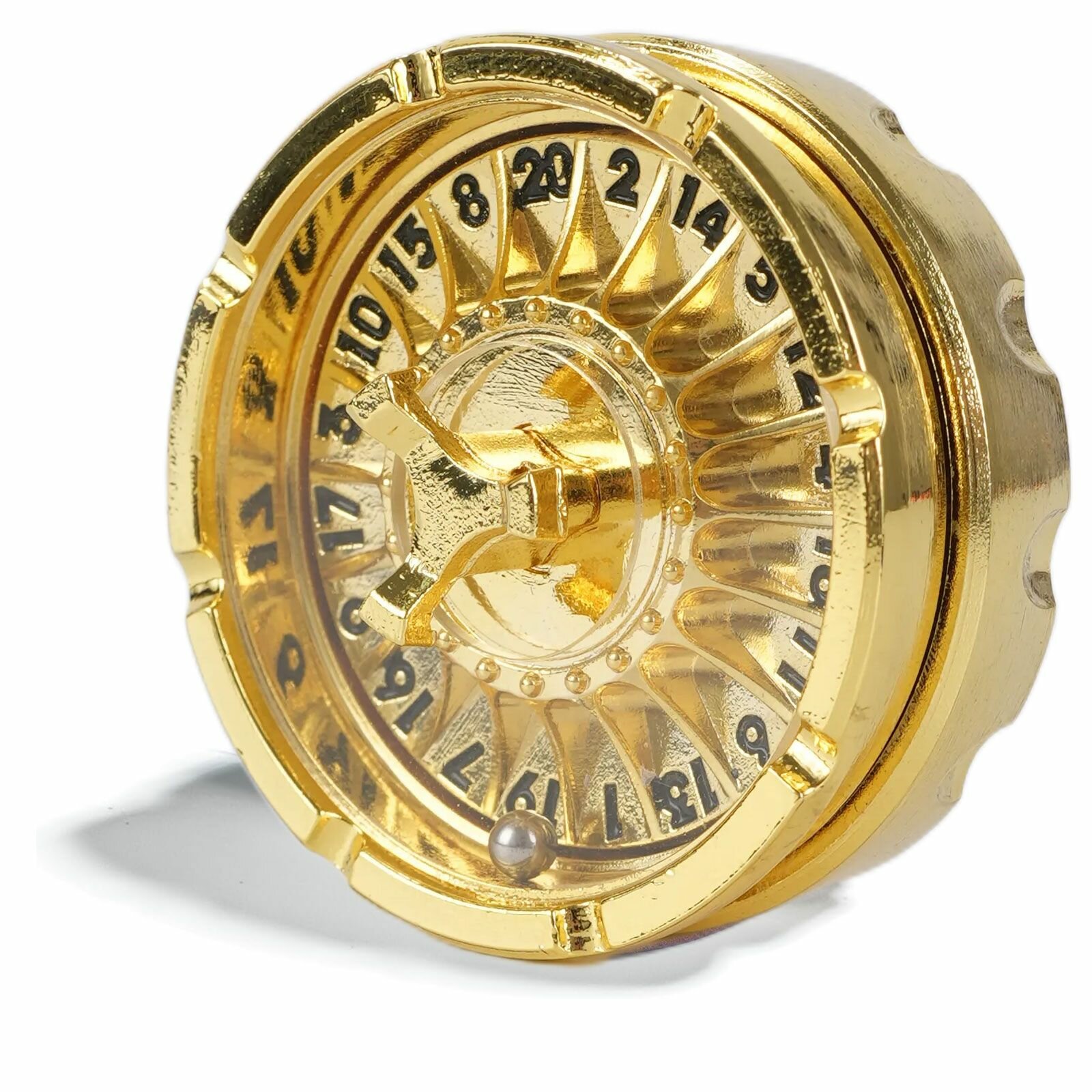 Dndnd Roulette D20 DICE, Metal 20 -боковые игры Spinner Game с великолепной подарочной коробкой для подземелий и Dragons D & D и настольной игрой