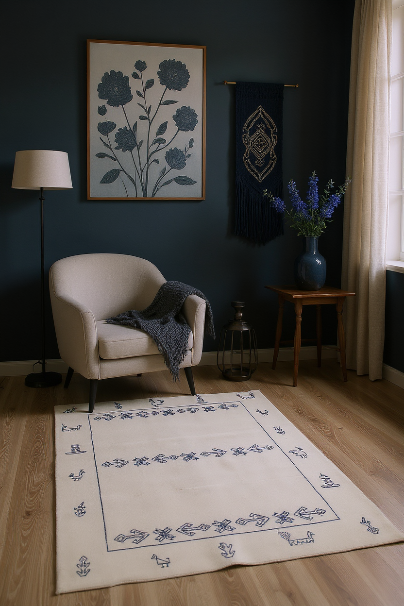 Индийский ковер ручной работы Scandinavian Gabeh, 120х180 см.