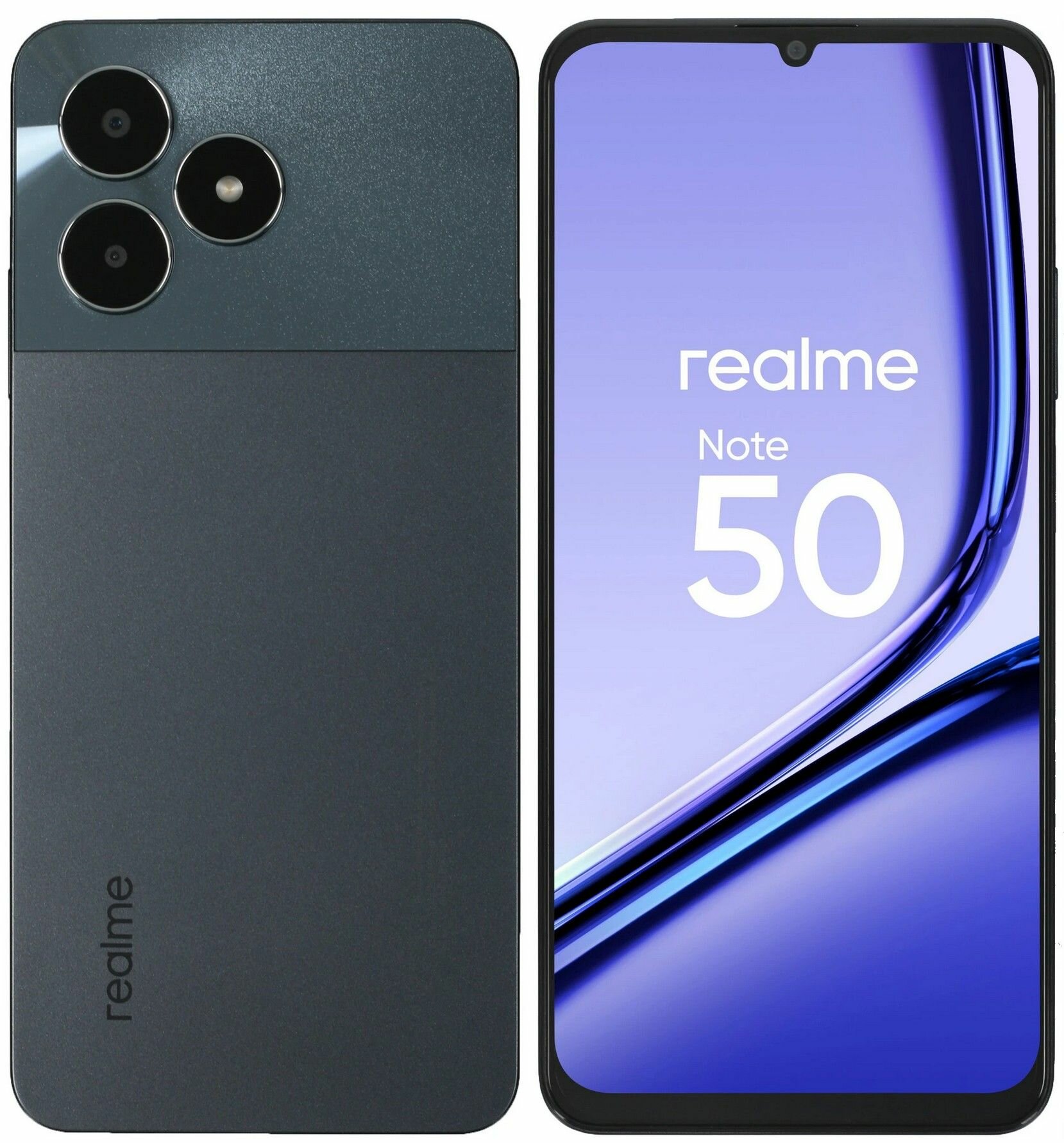 Realme Смартфон Note 50 (6941764434592) 4/256 ГБ, черный
