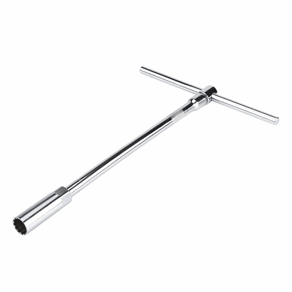 Набор универсальных торцевых ключей для свечей зажигания с Т-образной ручкой 16 мм. Прочная сталь для легкого обслуживания.