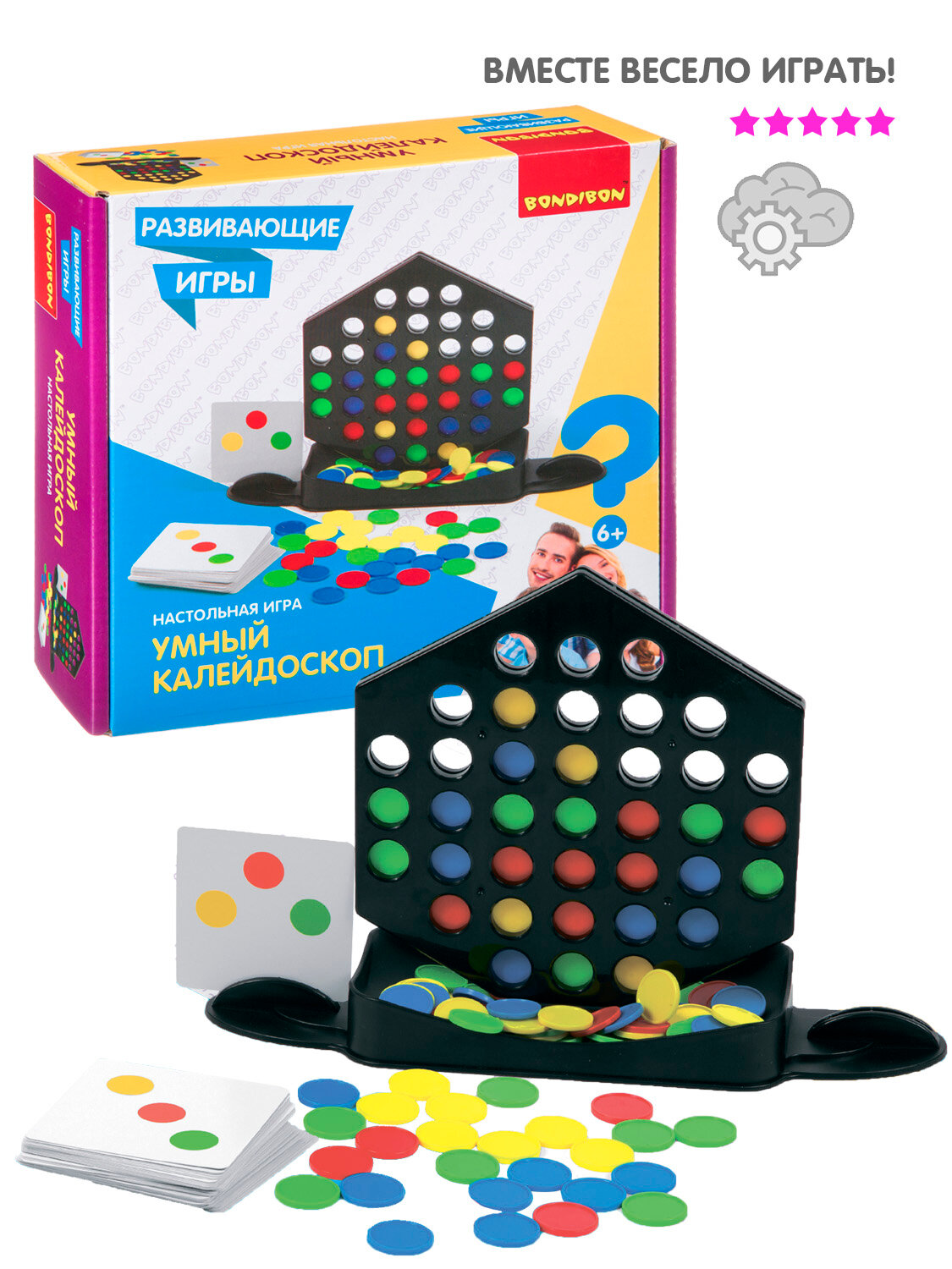 Развивающая настольная игра "умный калейдоскоп" Bondibon