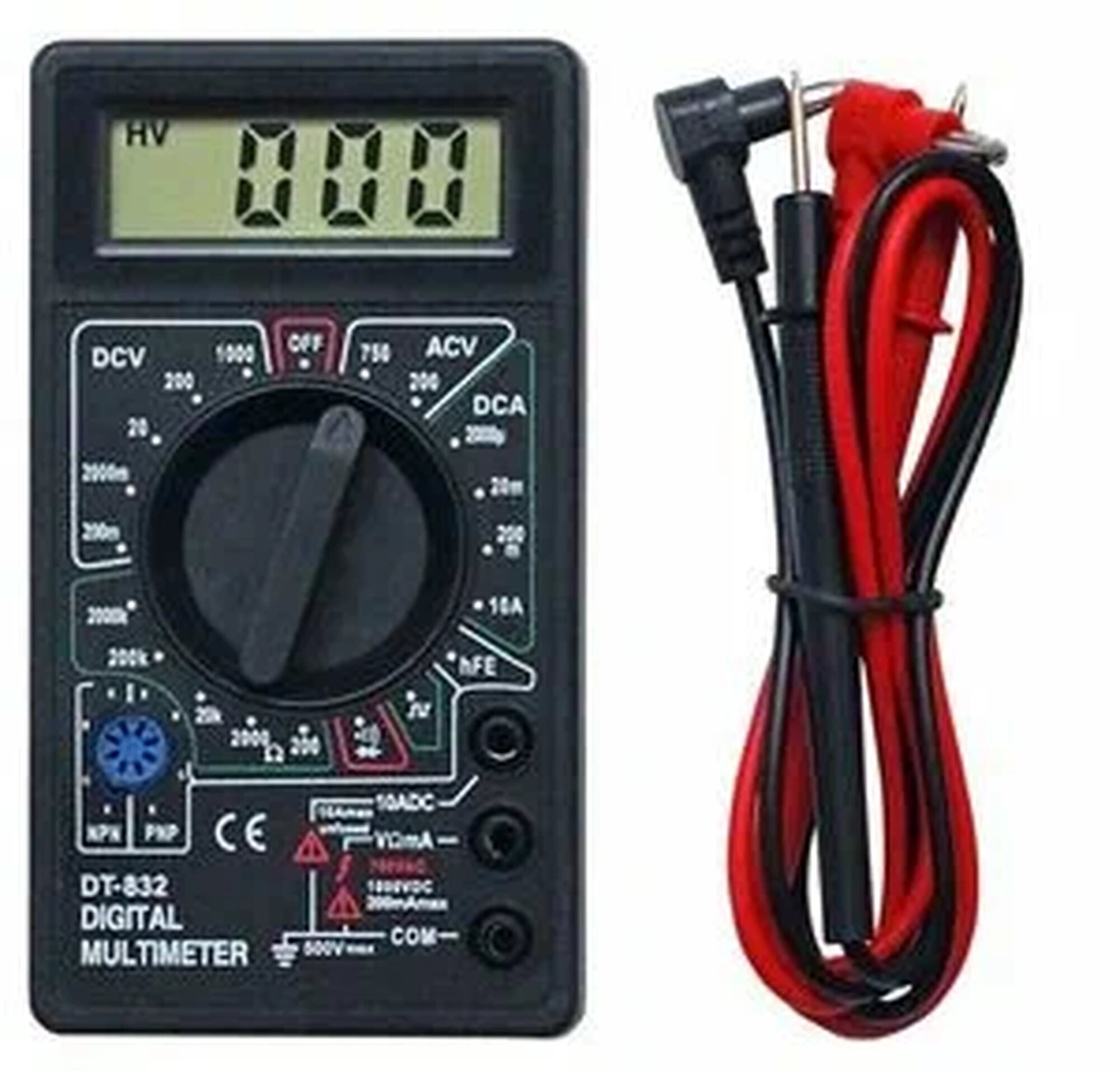 Мультиметр Digital multimeter DT 832, 2.8 В, 1 Мом, цифровой