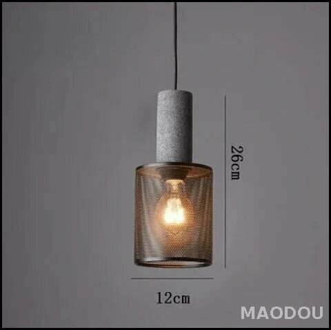 Светильник, E27, LED, сверхтеплый свет, серый, универсальный, MAODOU