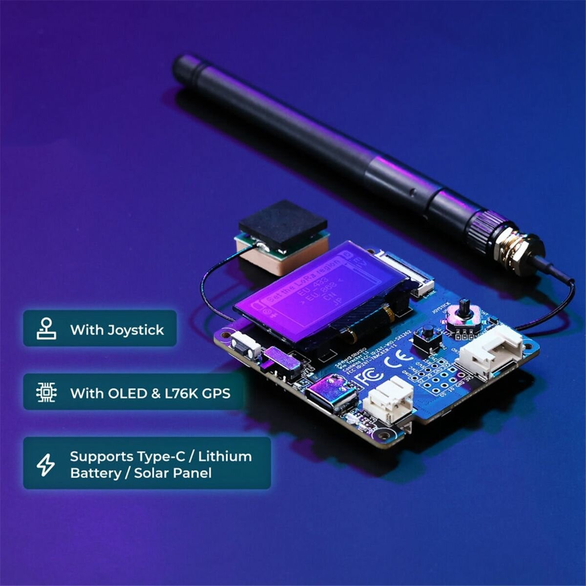 Wio Tracker L1 с OLED-дисплеем и масштабируемым Meshtastic узлом LoRa с низким энергопотреблением