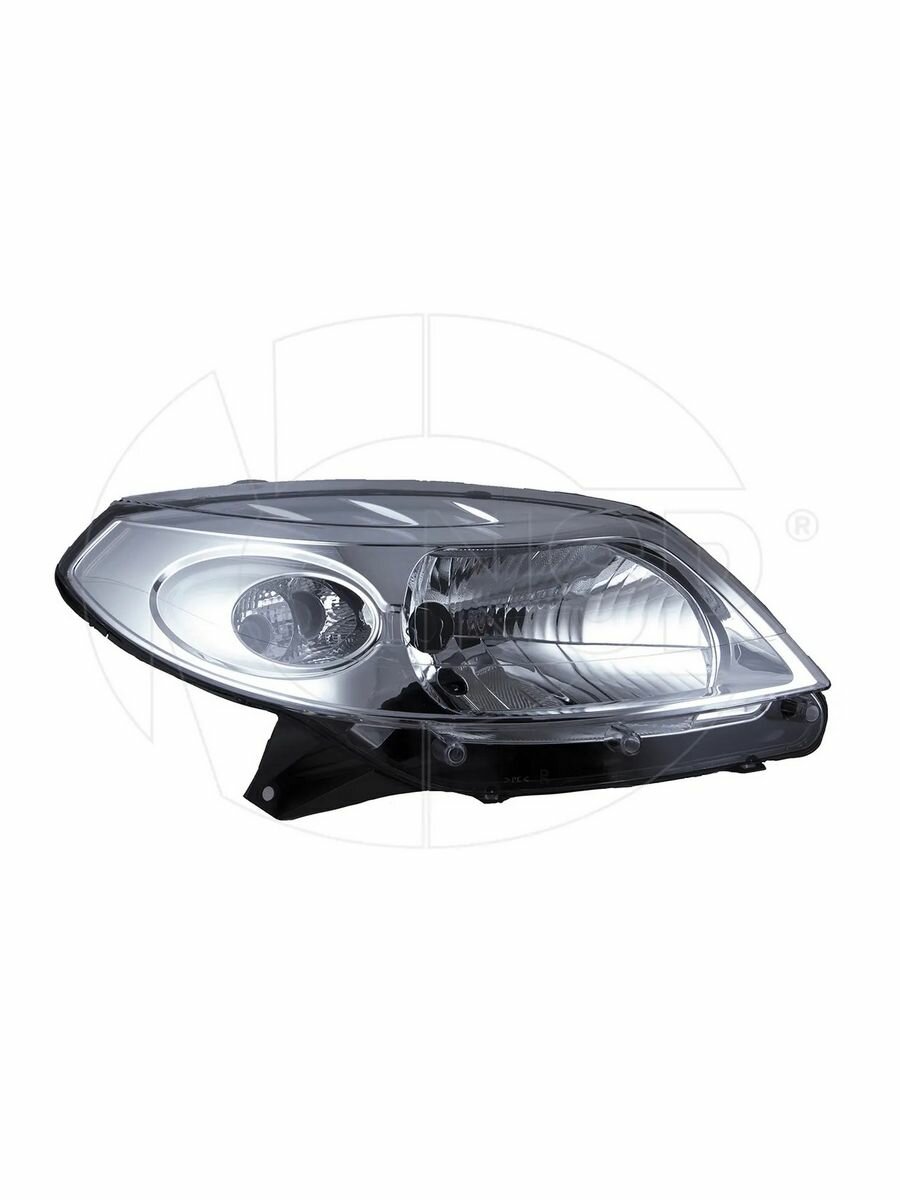 Фара передняя правая NSP NSP078200733877 для RENAULT Sandero 1 (хром) / Рено Сандеро 1