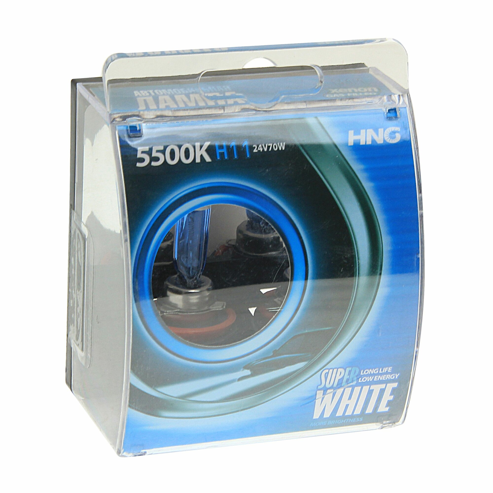 Автолампа H11 70W PGJ19-2 5500K 24V супербелый, 2 шт