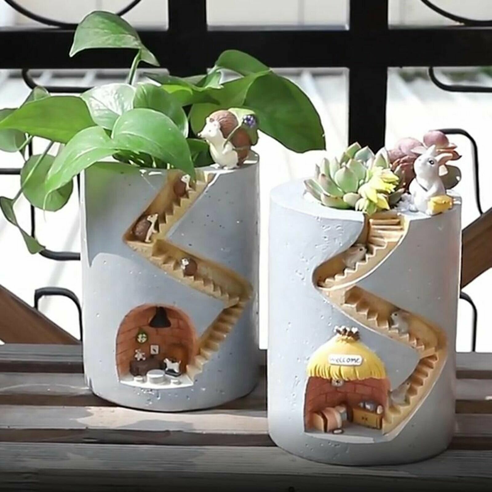 Цветочные горшки, суккуленты и кактусы, 1 шт